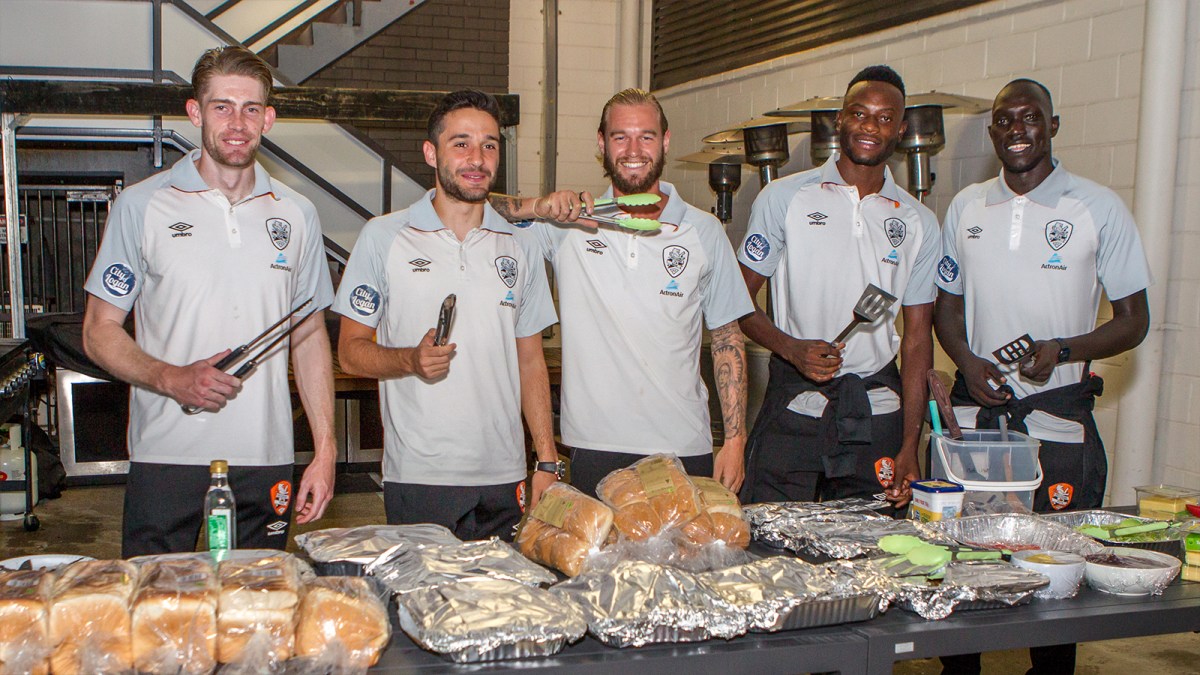 BRFC visit Charity Champion Mates4Mates - Brisbane Roar