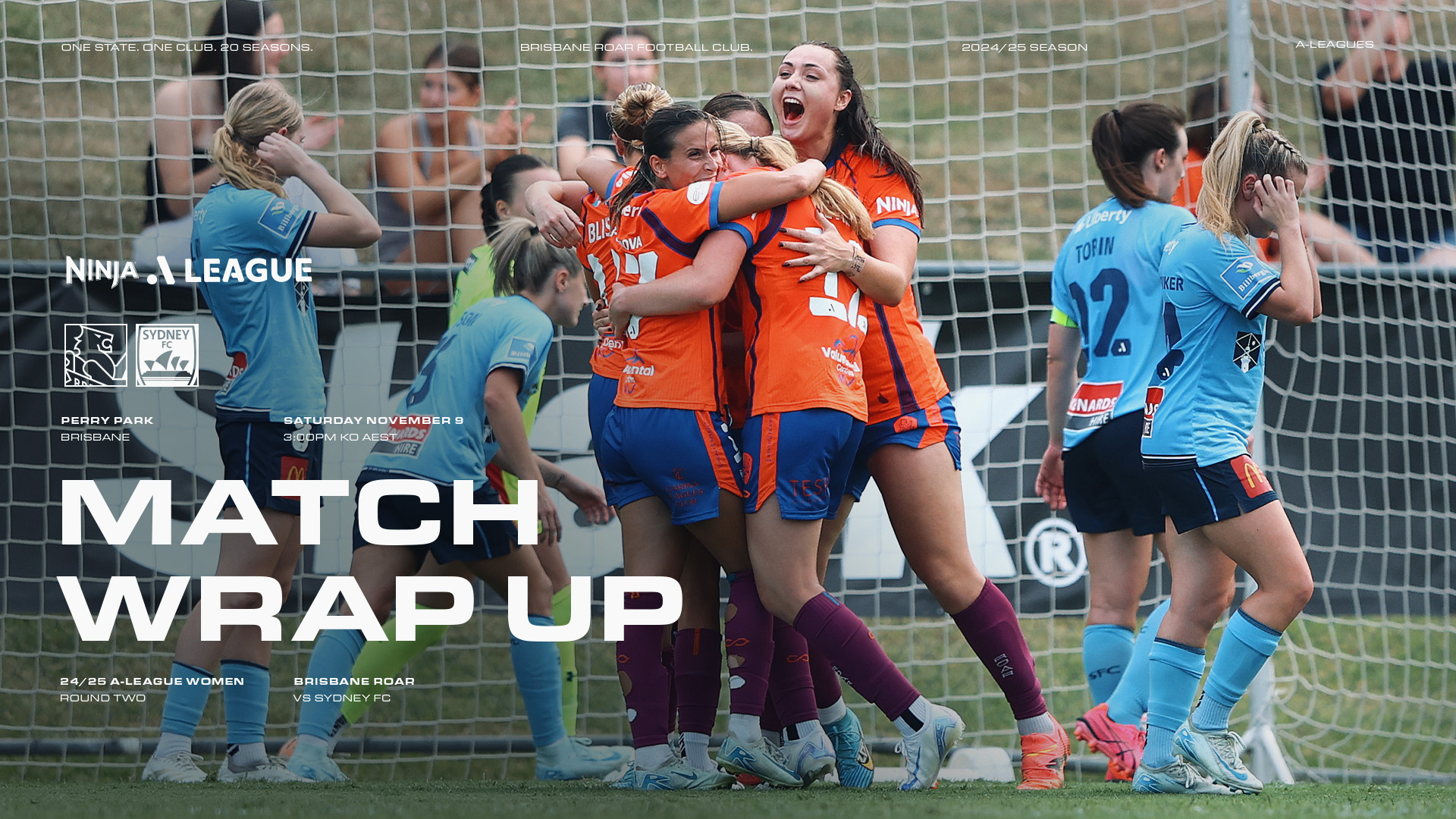 ALW RD2 Match Wrap: Brisbane Roar 1-0 Sydney FC - Brisbane Roar