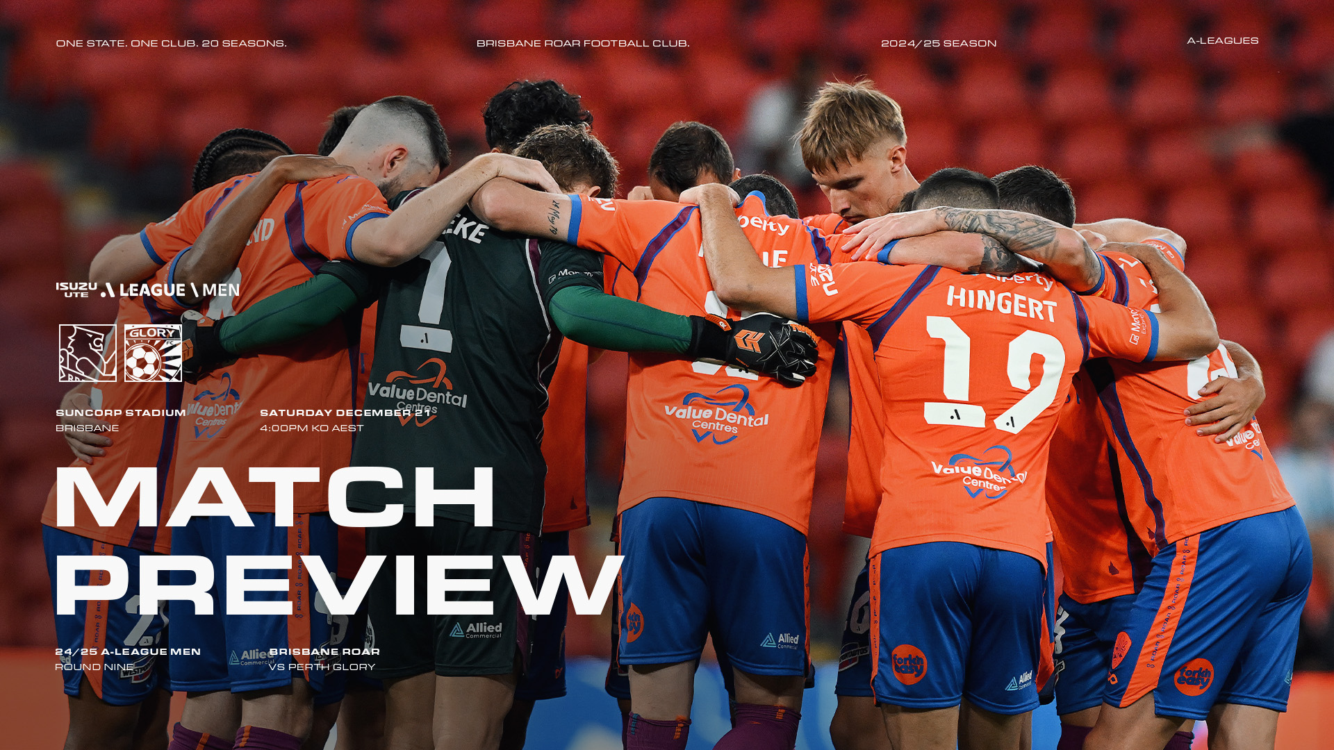 ALM R9 Match Preview: Brisbane Roar vs Perth Glory - Brisbane Roar