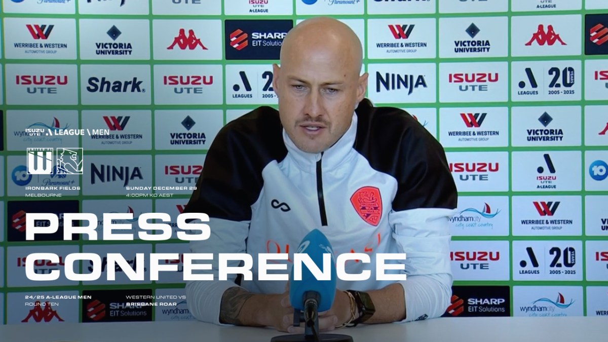 Ruben Zadkovich | Press Conference | Western United v Brisbane Roar | A-Leagues Videos