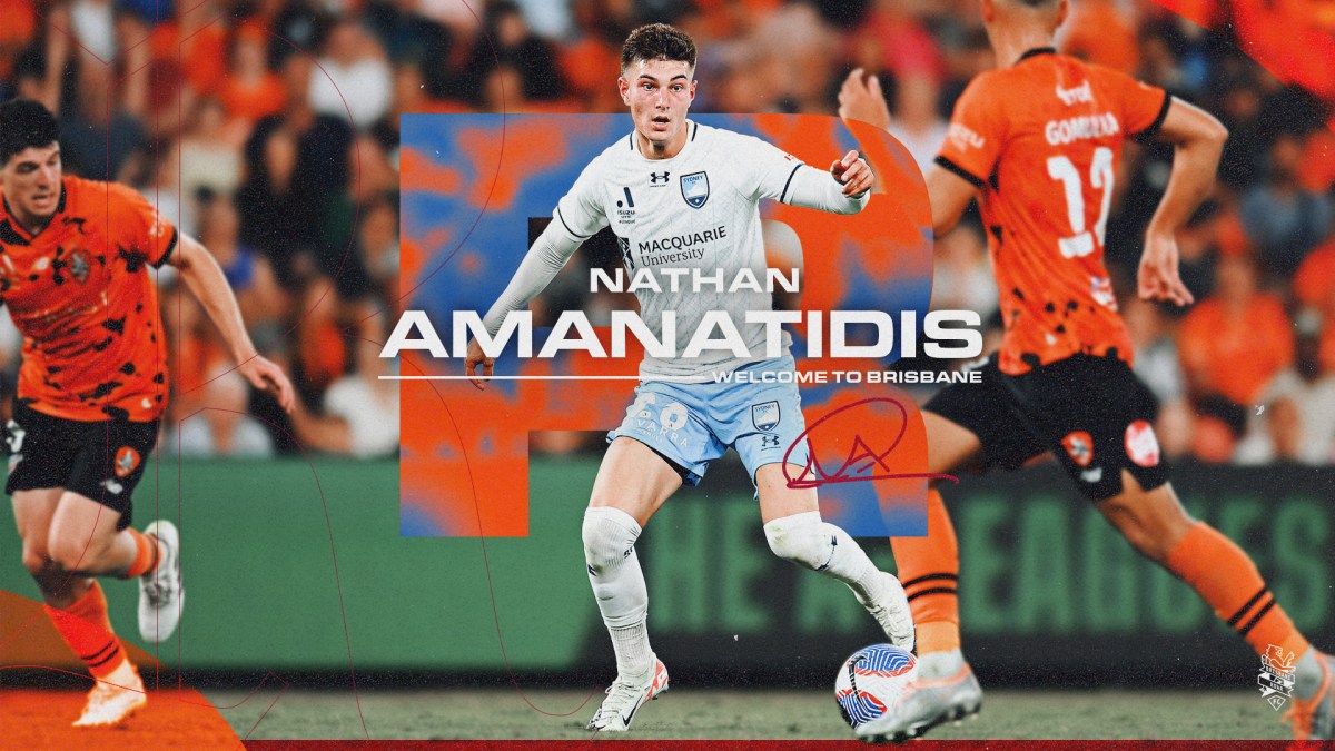 Brisbane Roar sign exciting Young Socceroos Forward Nathan Amanatidis ...