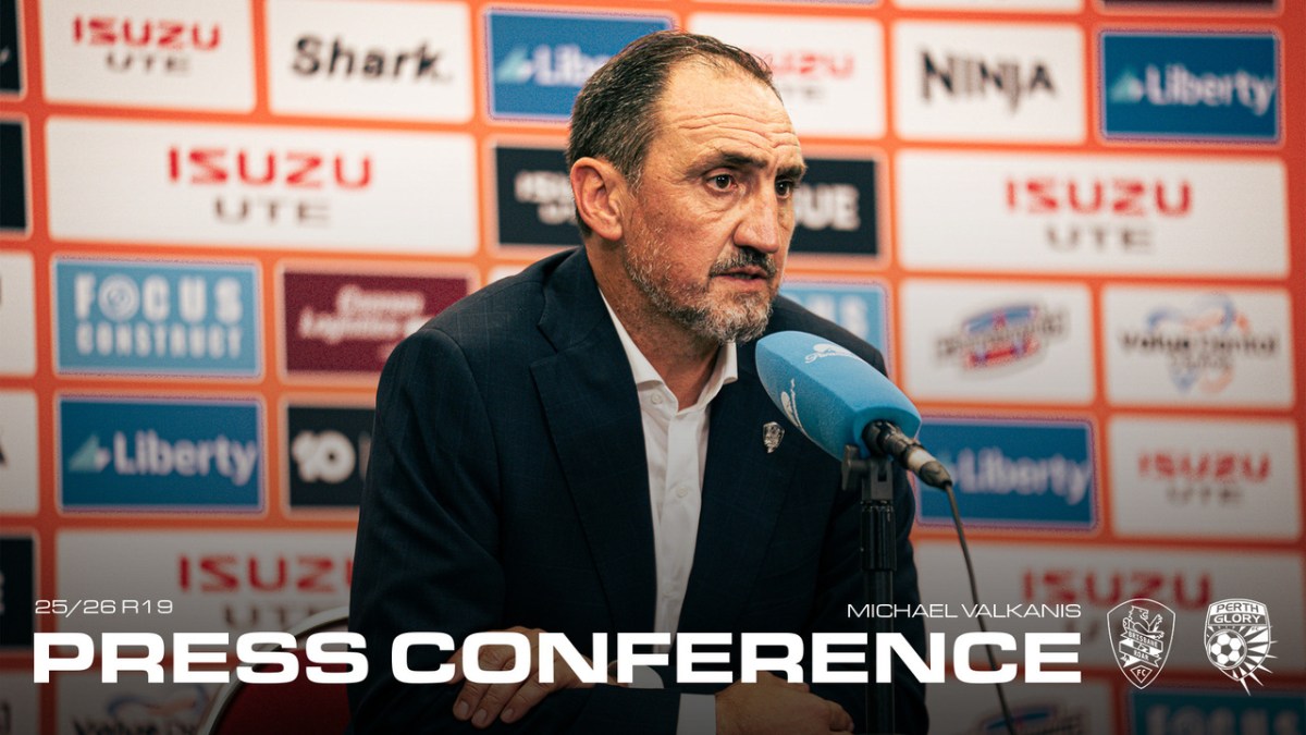Michael Valkanis | Press Conference | Brisbane Roar v Perth Glory | A ...